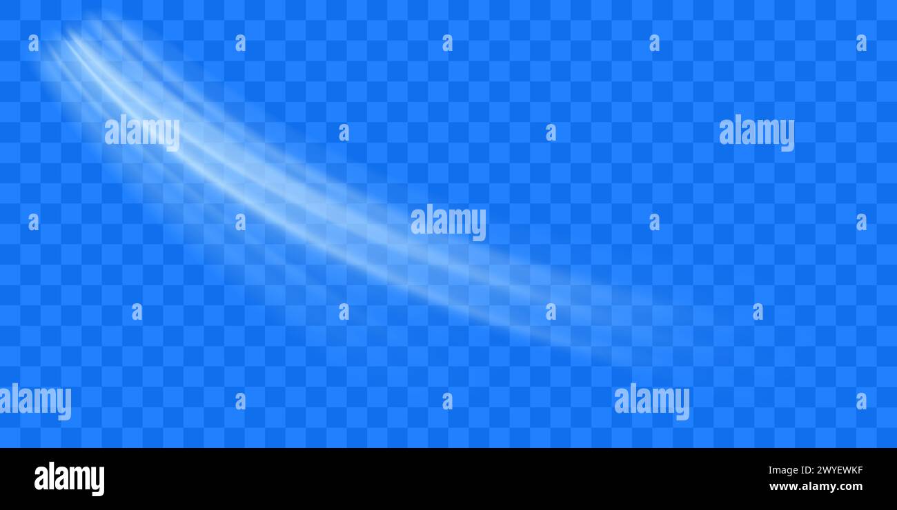 Cold flow from the air conditioner. Snowy frosty whirlwind. Realistic ...