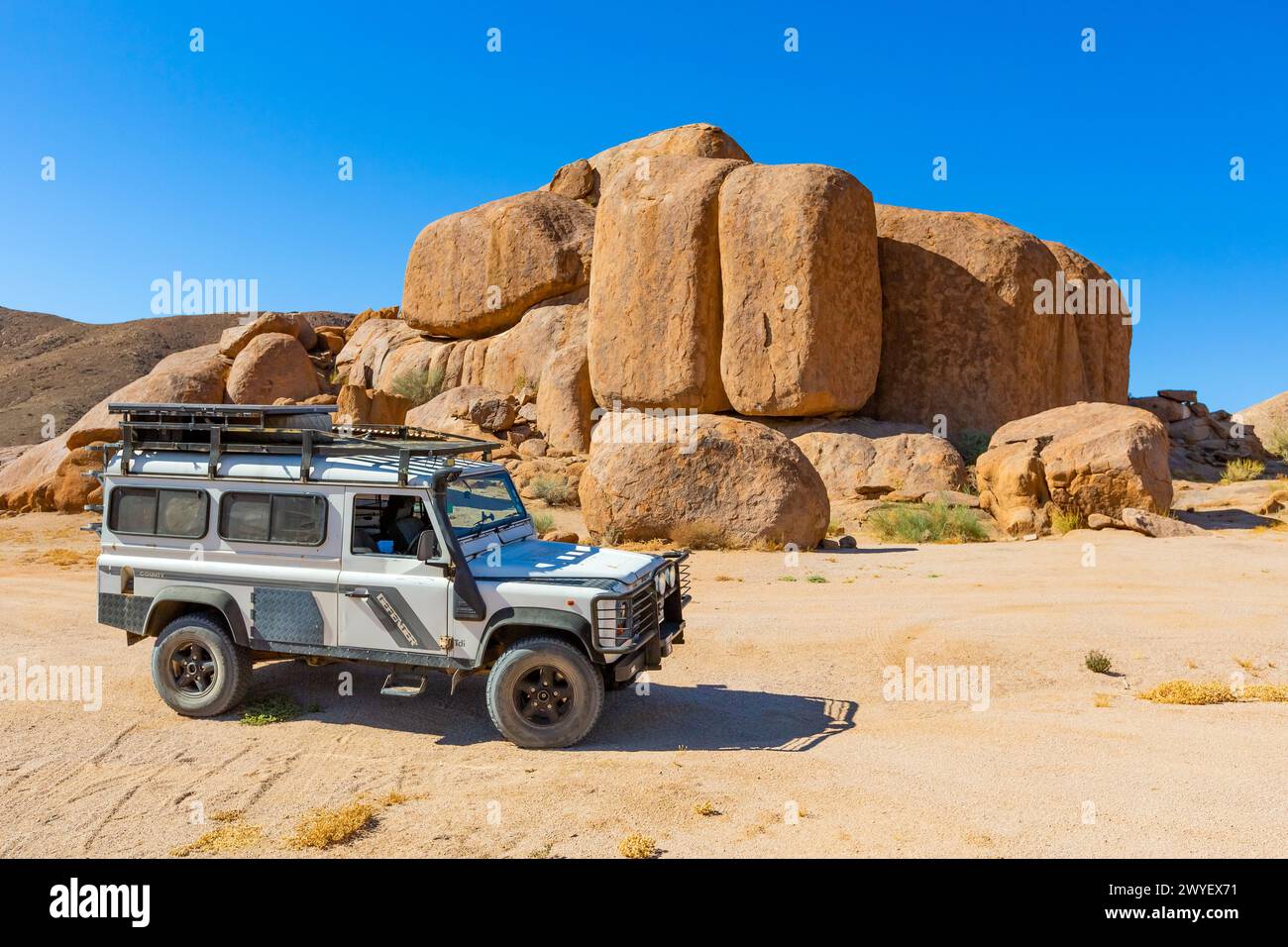 Richtersveld, South Africa - March 13, 2024: Old Land Rover Defender ...
