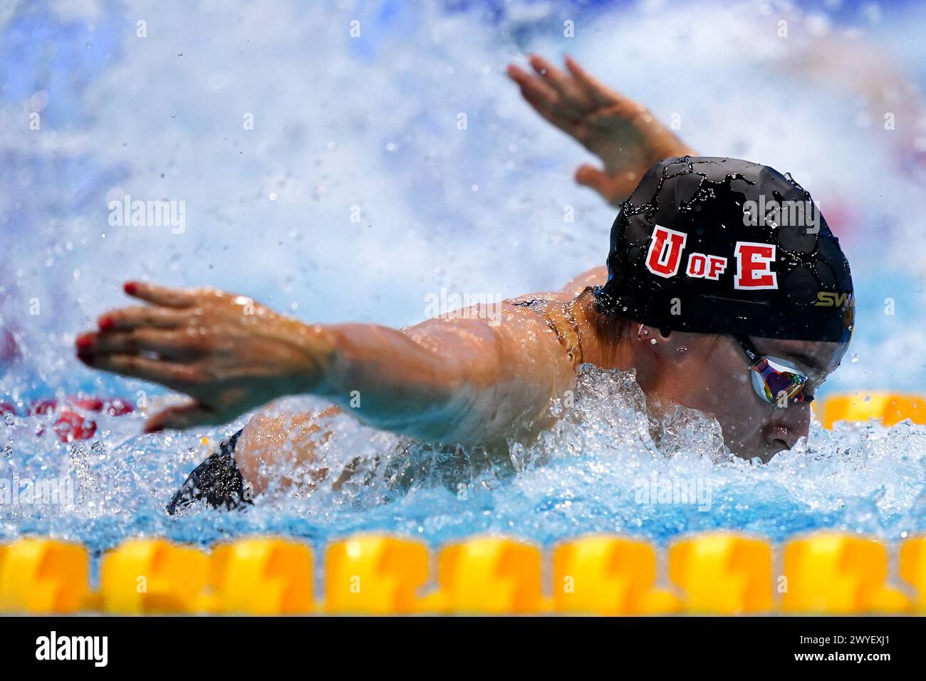 Ciara Schlosshan in action during the Women's 100m Butterfly Heats on ... Ciara Schlosshan in action during the Women's 100m Butterfly Heats on ...