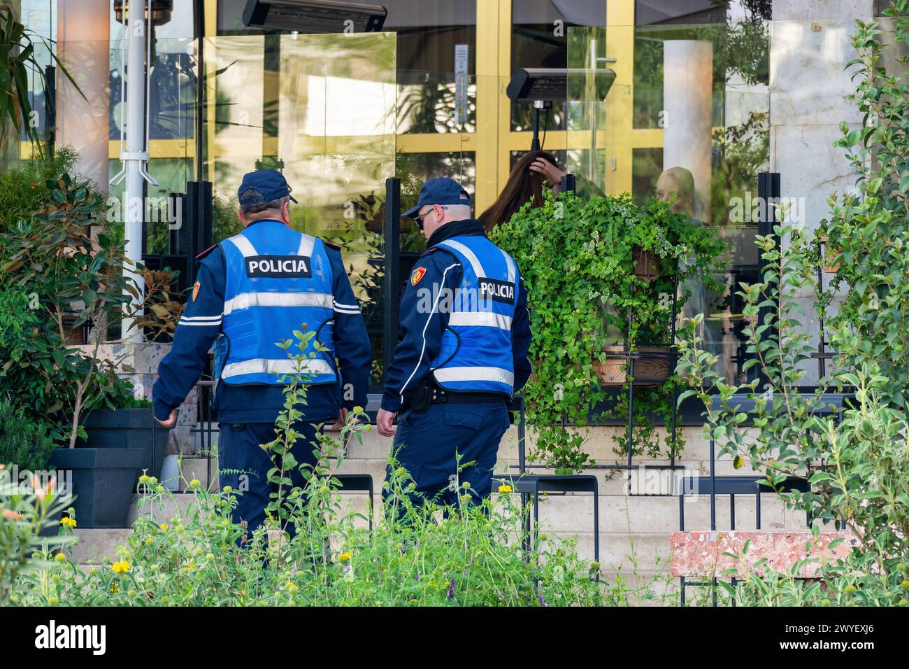 Albanian police officers hi-res stock photography and images - Alamy