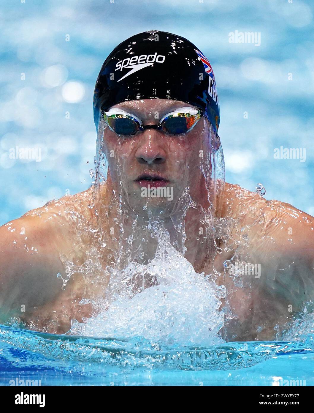 Gregory Butler in action during the Men's 200m Breaststroke Heats on ...