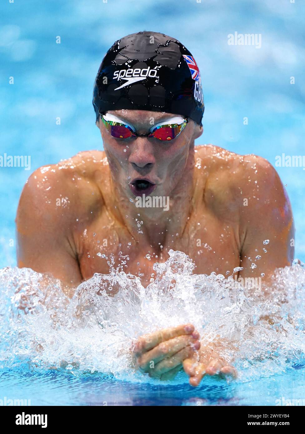 Gregory Butler in action during the Men's 200m Breaststroke Heats on ...