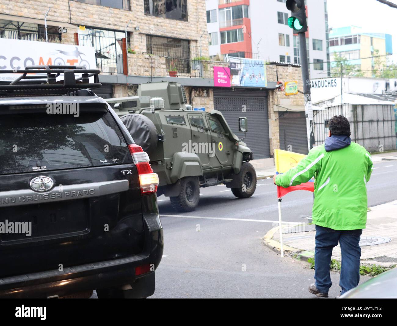 GLAS-FLAGRANCIA Quito, sabado 06 de abril del 2024 Jorge Glas, en la Unidad de Flagrancia de ...