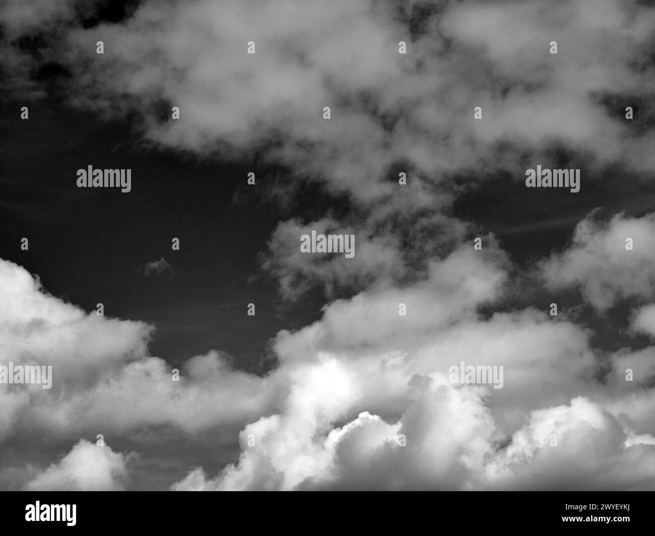 Black and white clouds in the sky background Stock Photo - Alamy