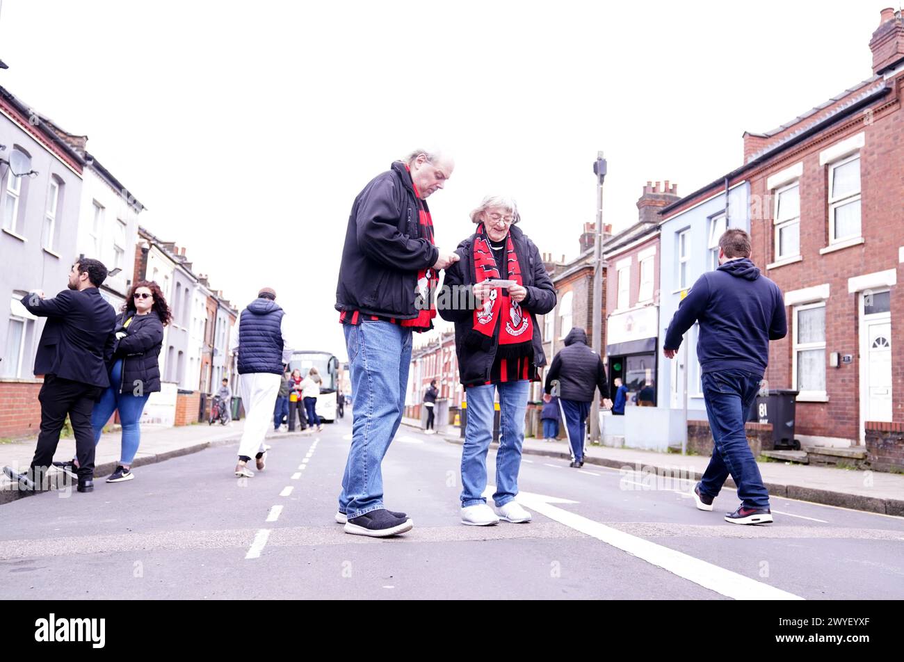 AFC Bournemouth fans arrive at the ground ahead of the Premier League ...