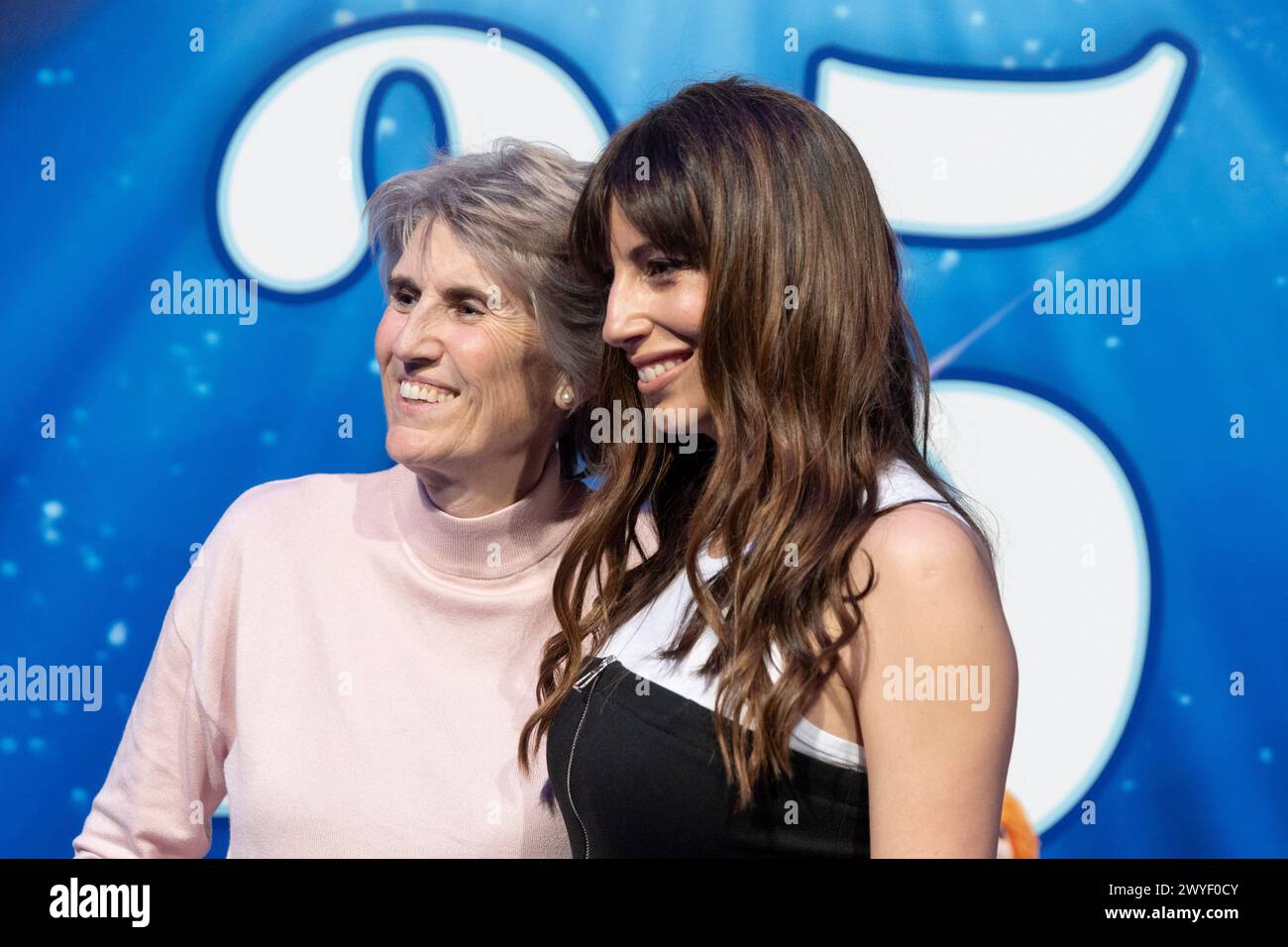 Paloma del Rio and Almudena Cid attend the 'Mamma Mia, The Musical, 25 ...