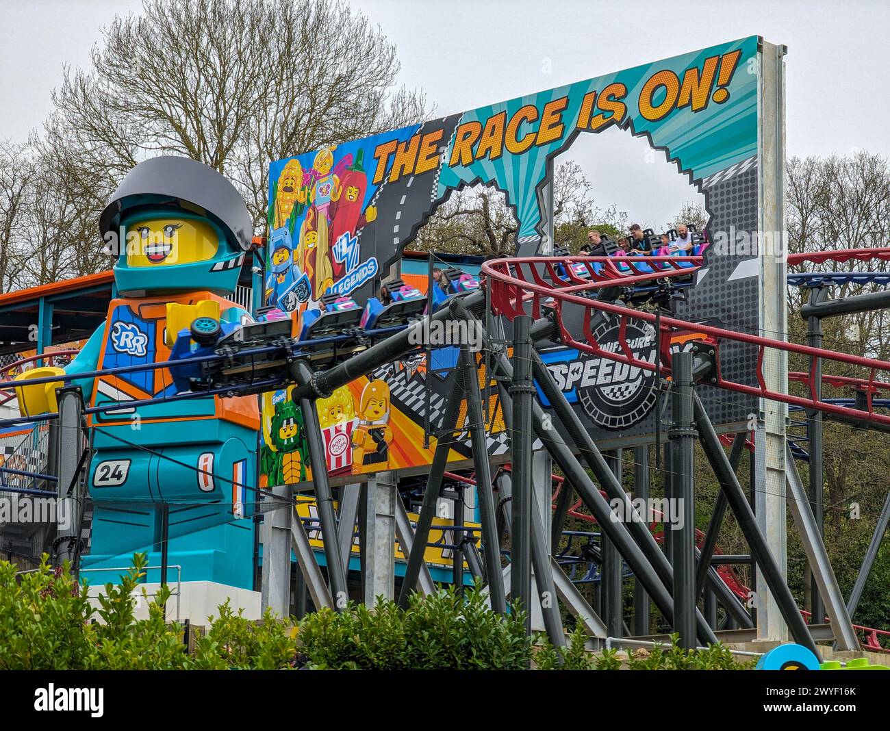 Windsor, UK. 6th Apr, 2024. The launch of a new dueling rollercoaster ...