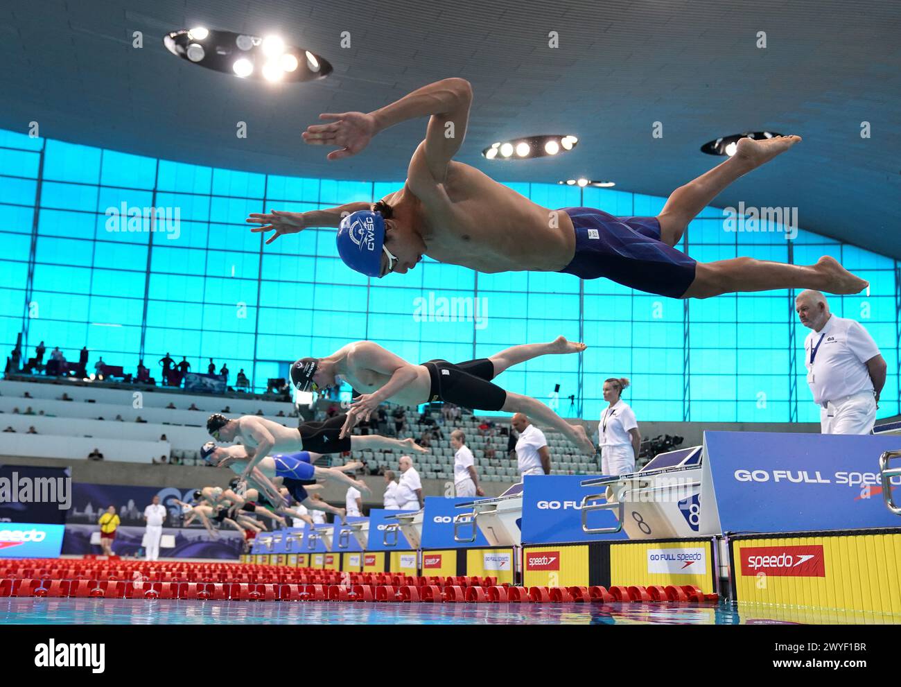Jason Mahmutoglu in action during the Men's 50m Freestyle Heats on day ...