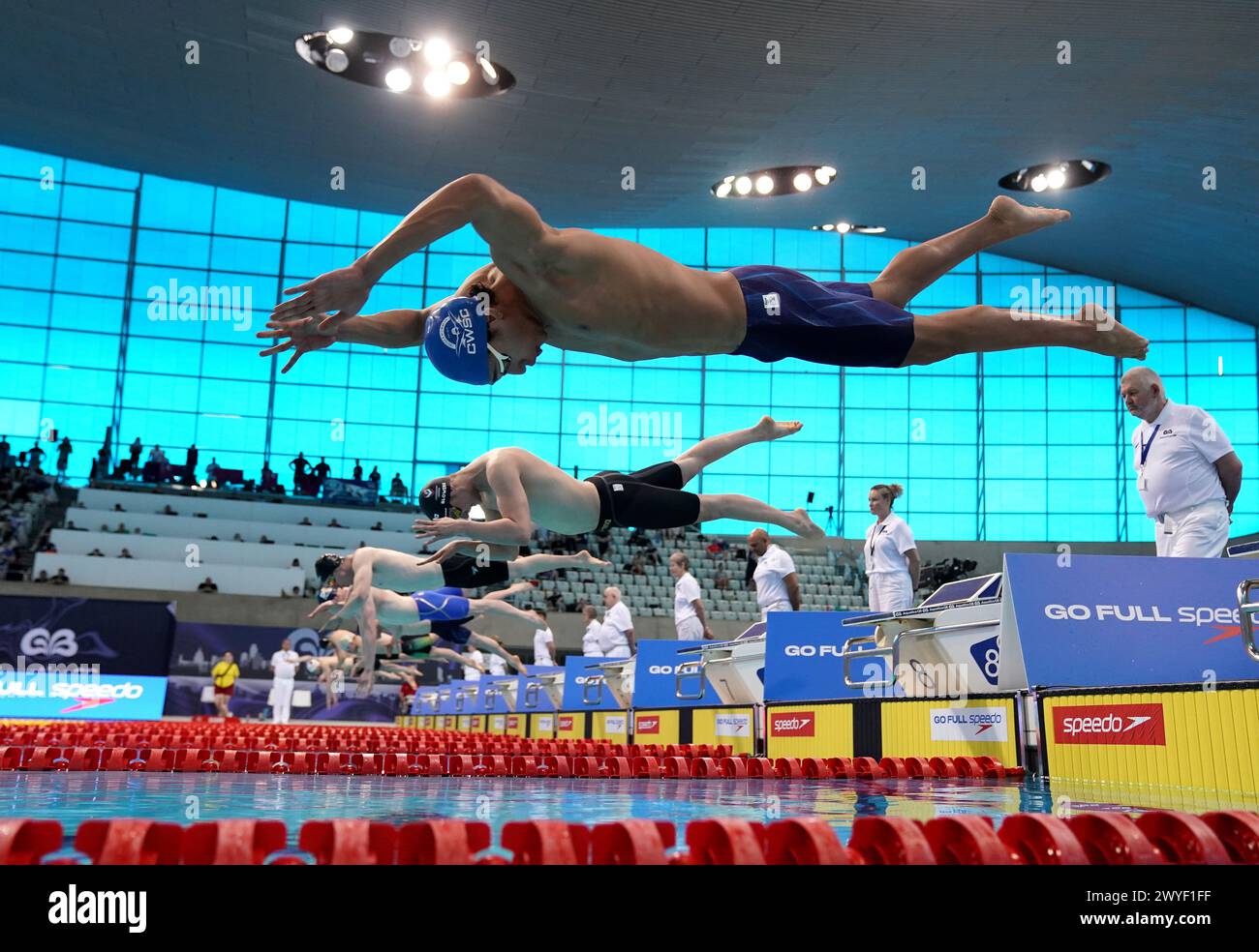 Jason Mahmutoglu in action during the Men's 50m Freestyle Heats on day ...