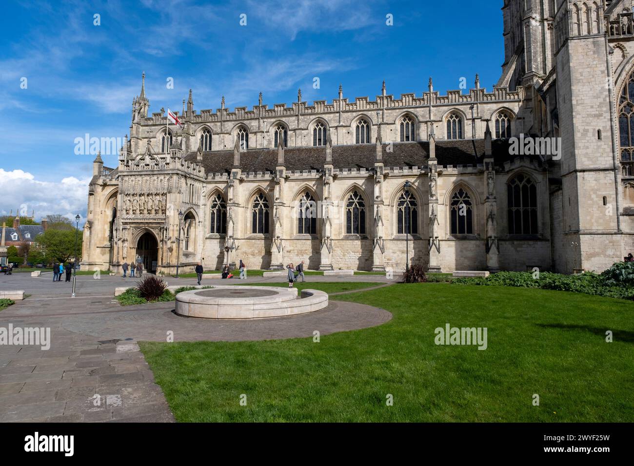 Exterior of Gloucester Cathedral on 2nd April 2024 in Gloucester ...