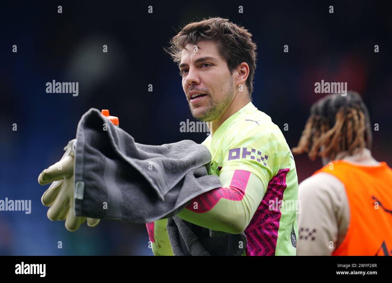 Manchester City goalkeeper Stefan Ortega after the Premier League match ...