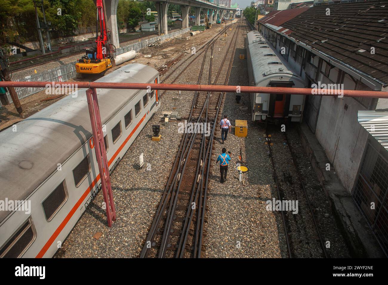 Indonesia. 06th Apr, 2024. The atmosphere of the Indonesian railway ...