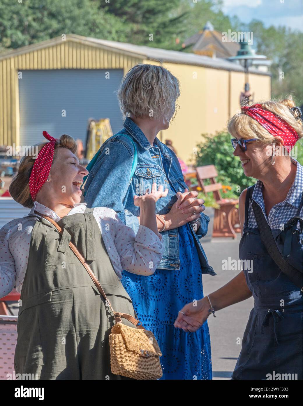 Entertainment on the platform at Minehead Railway Station, Minehead ...