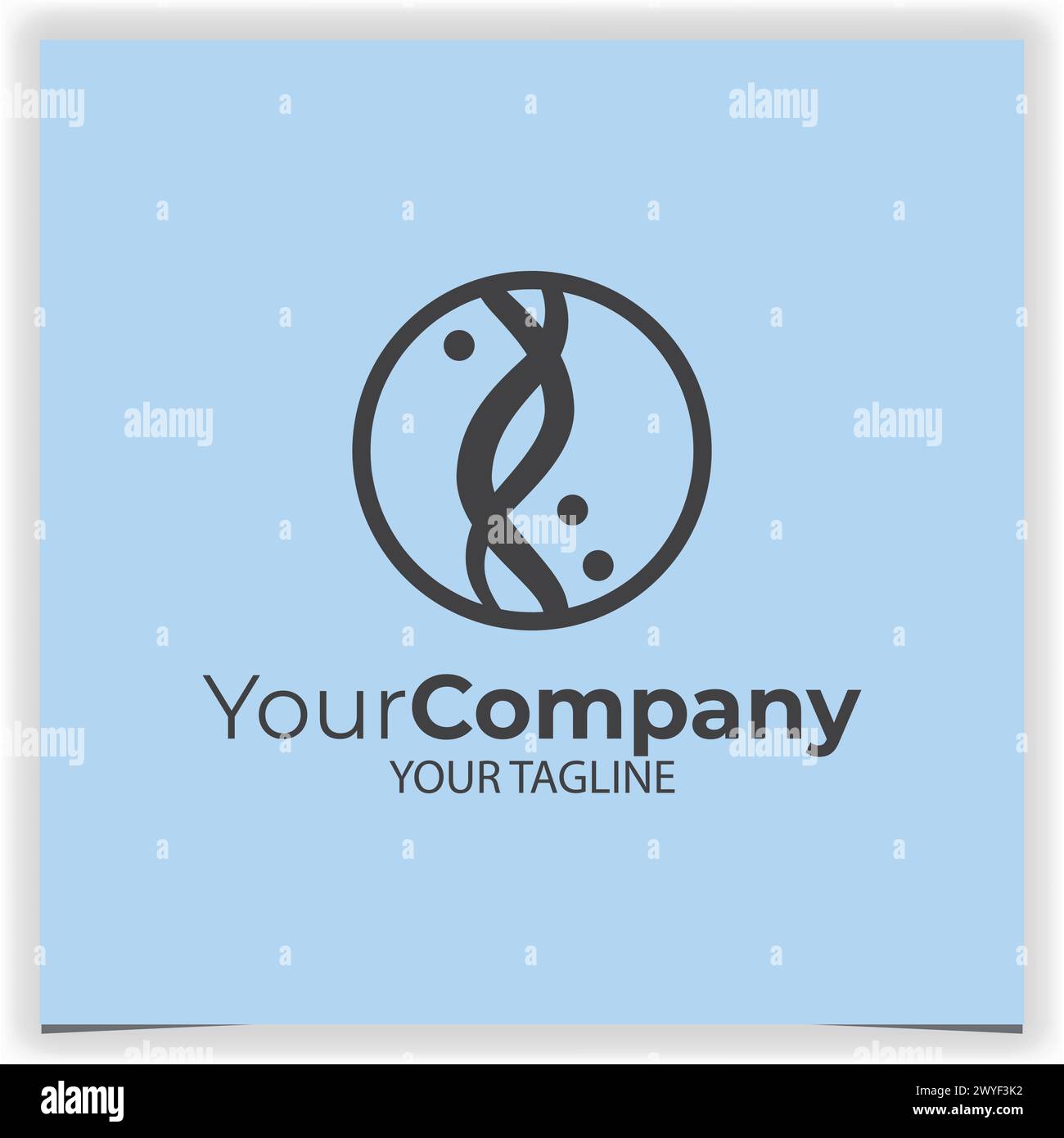 vector black dna logo design template Stock Vector Image & Art - Alamy