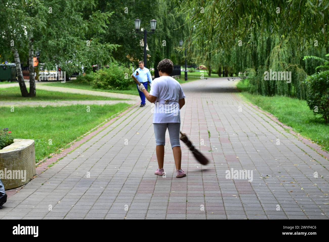 People cleaning community park hi-res stock photography and images - Alamy
