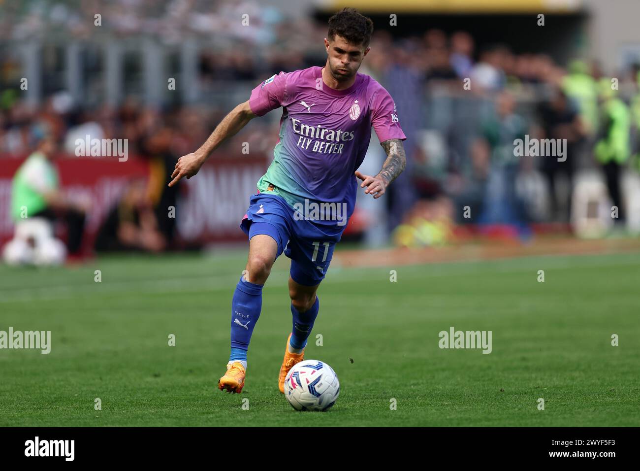 Pulisic milan lecce hi-res stock photography and images - Alamy