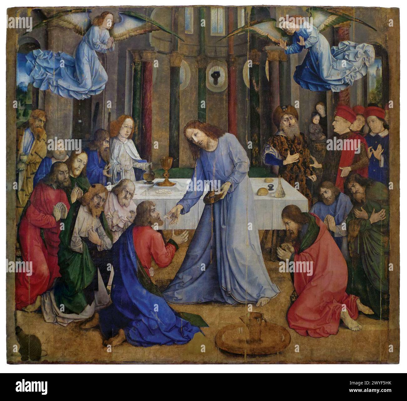 Communion of the apostles justus van gent hi-res stock photography and images - Alamy