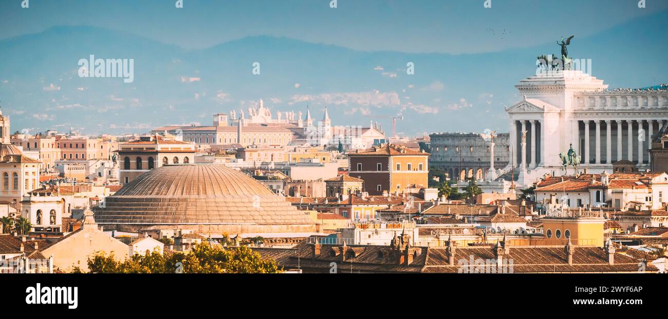 Rome italy sloping roof hi-res stock photography and images - Alamy