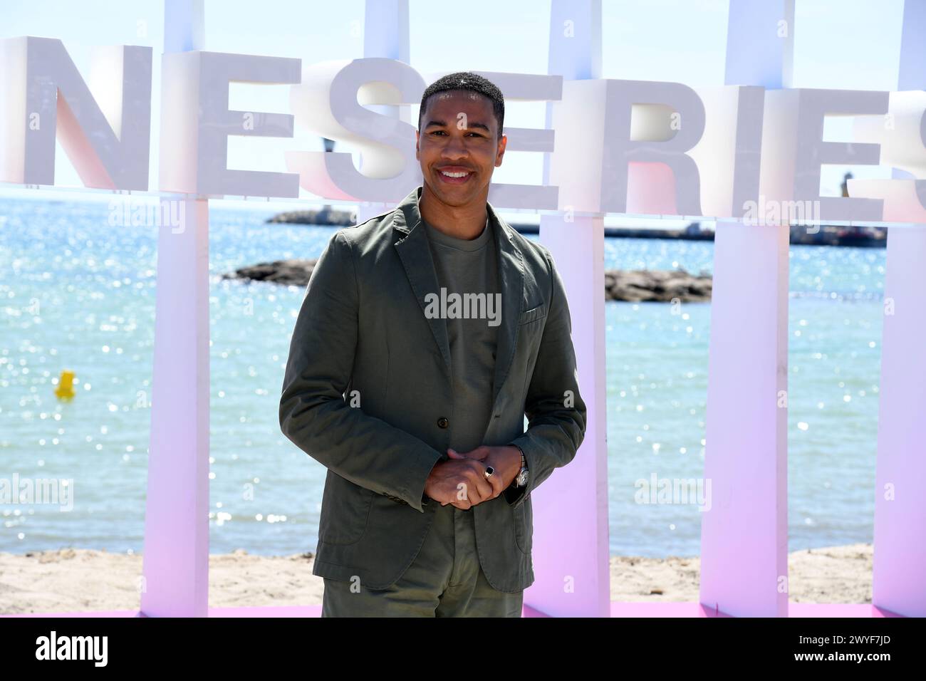 CANNES, FRANCE - APRIL 06: Aaron Moten during the "Fallout" Photocall ...