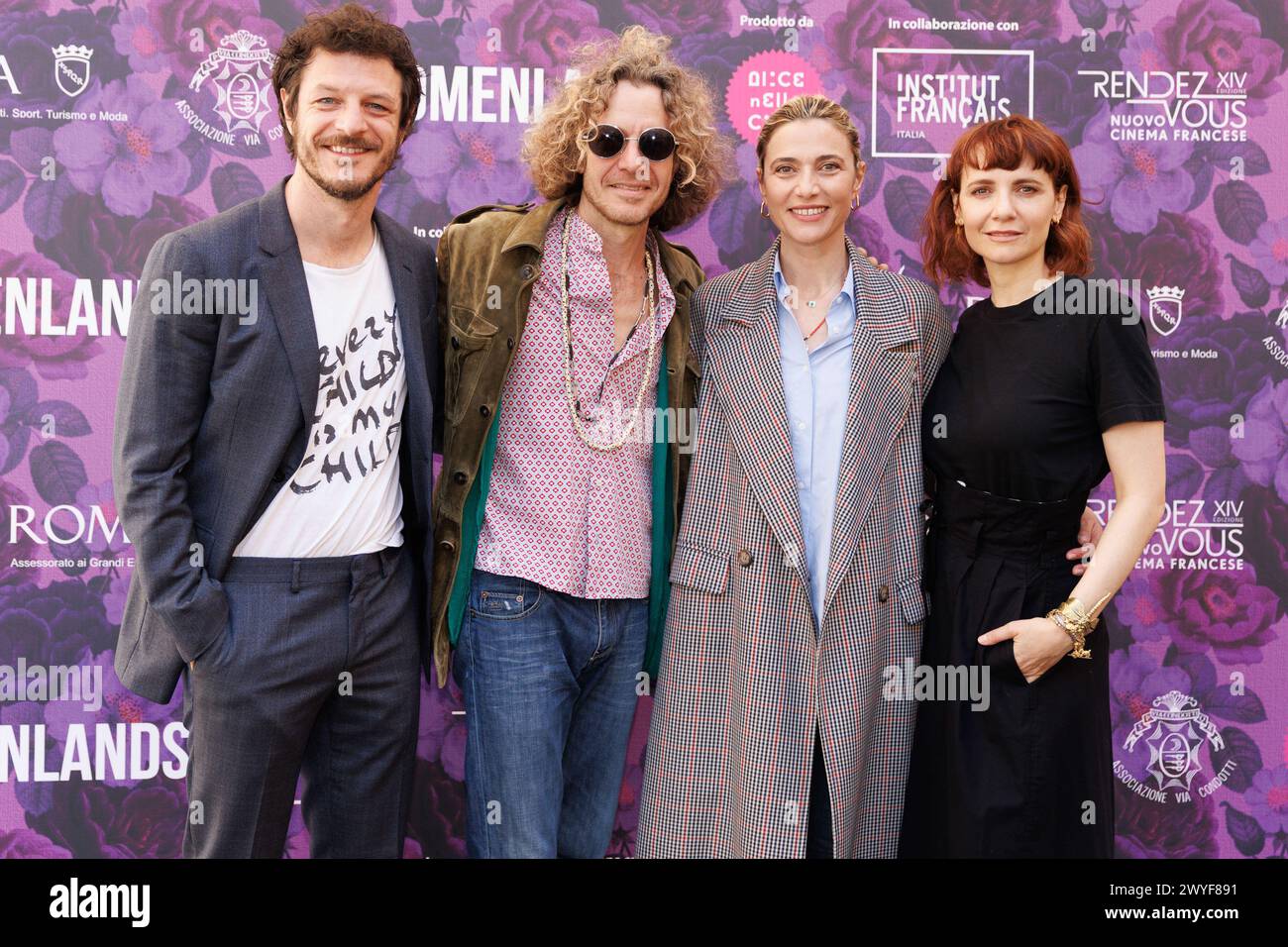 Anna Foglietta, Andrea Bosca, Camilla Filippi and Alex Braga during the ...