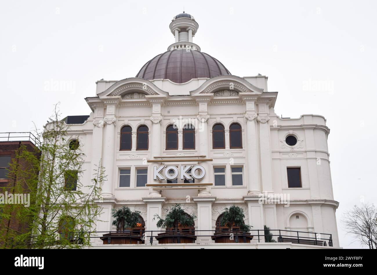 London, UK.6th April 2024. KOKO live music venue and nightclub in Camden, exterior daytime view ...