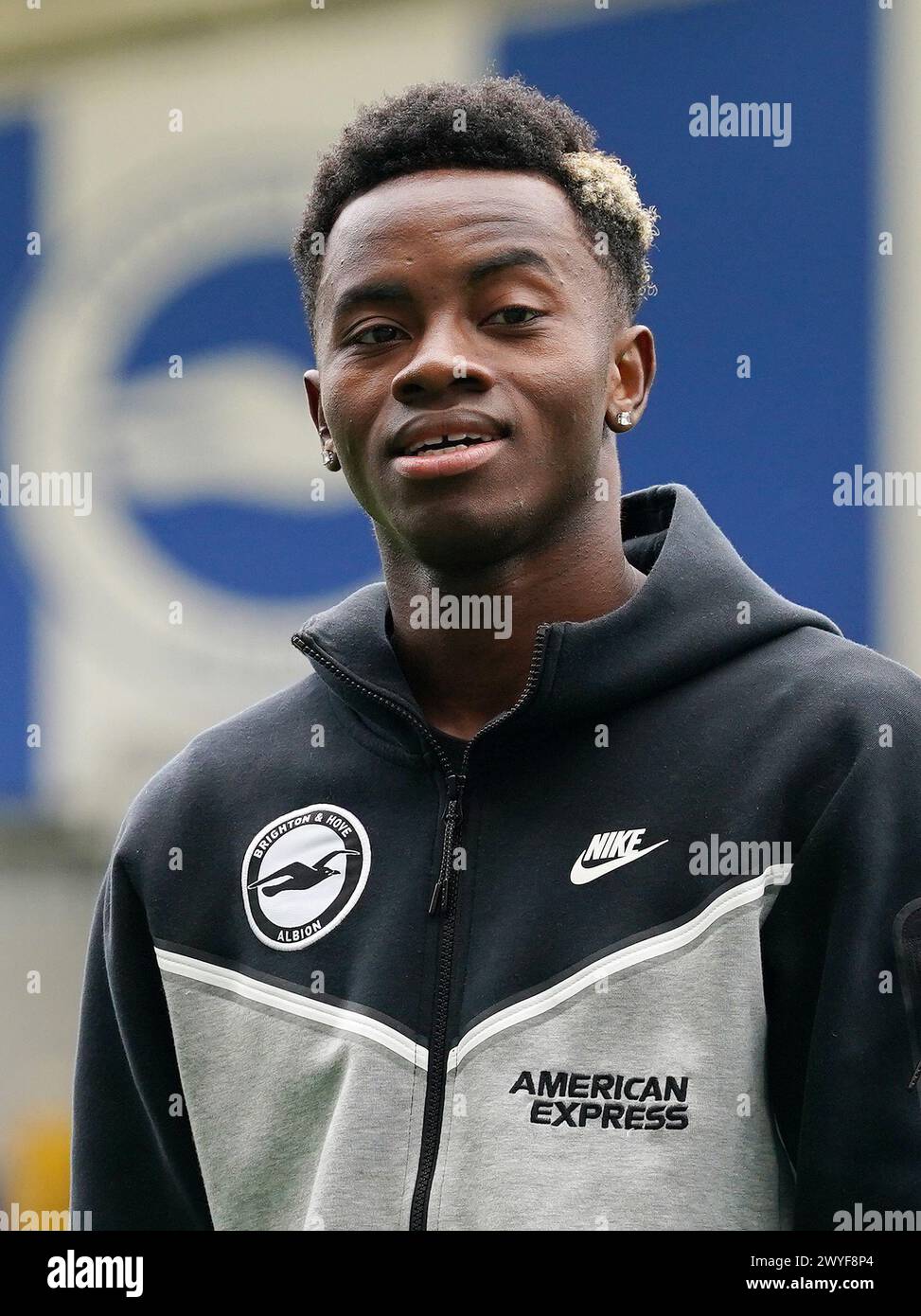 Brighton and Hove Albion's Simon Adingra ahead of the Premier League ...