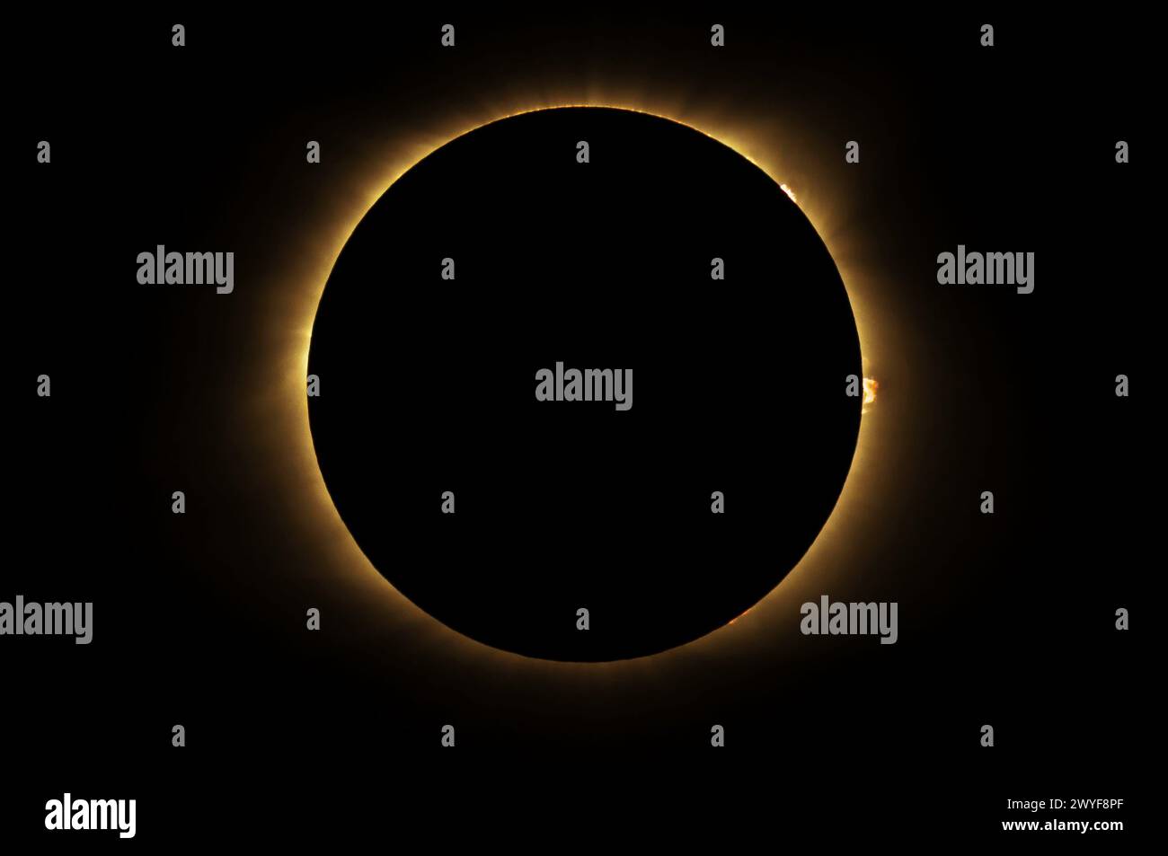 Solar eclipse black circle totality hi-res stock photography and images ...