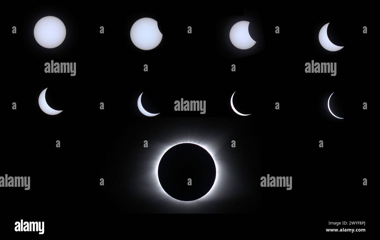 Solar eclipse black circle totality hi-res stock photography and images ...