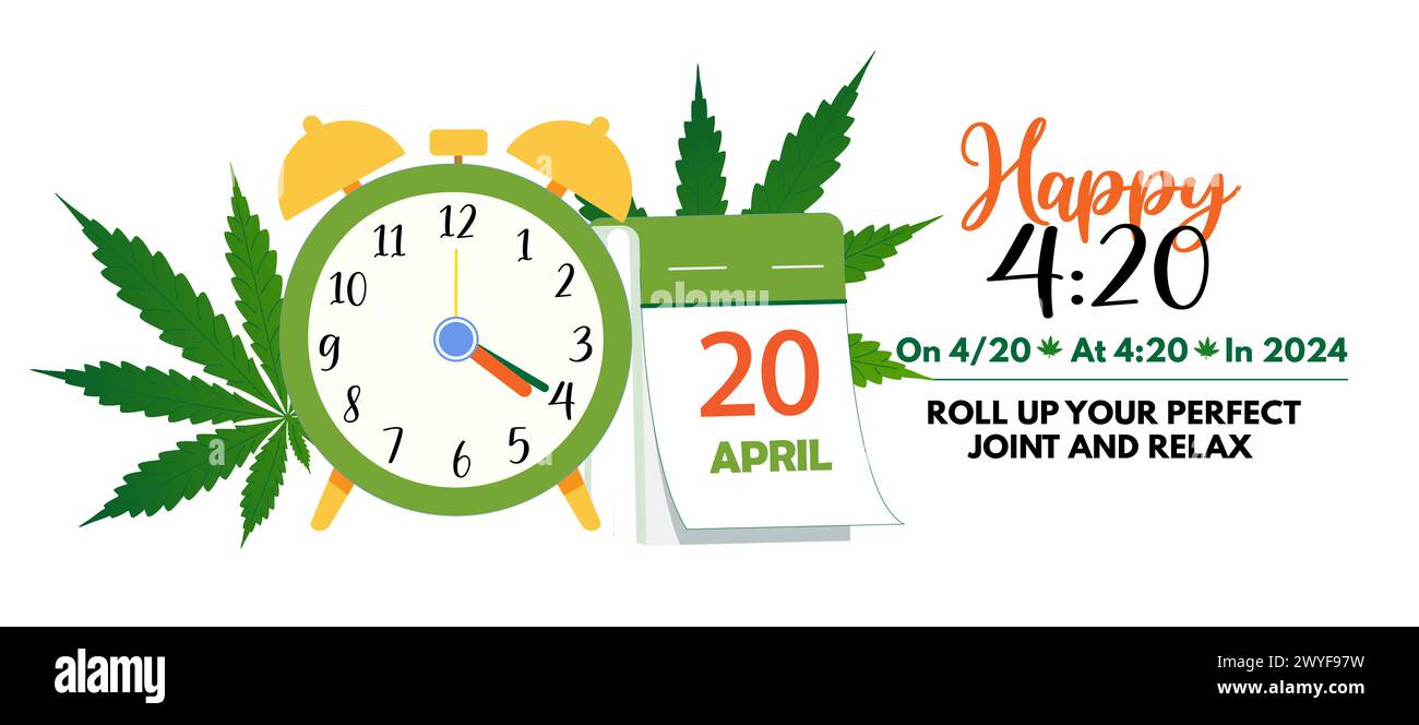 Weed leaf concept horizontal Stock Vector Images - Alamy