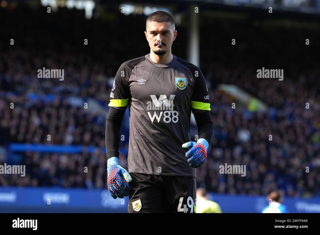 Burnley goalkeeper Arijanet Muric during the Premier League match at ...
