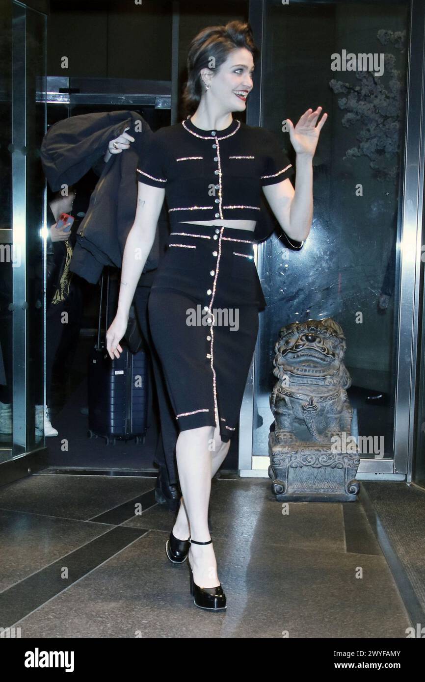 New York, NY, USA. 5th Apr, 2024. Elise Duffy seen leaving for the ...