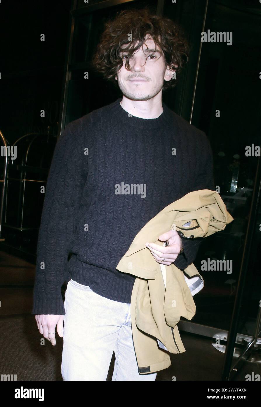 New York, NY, USA. 5th Apr, 2024. Fra Fee seen leaving for the Rebel ...