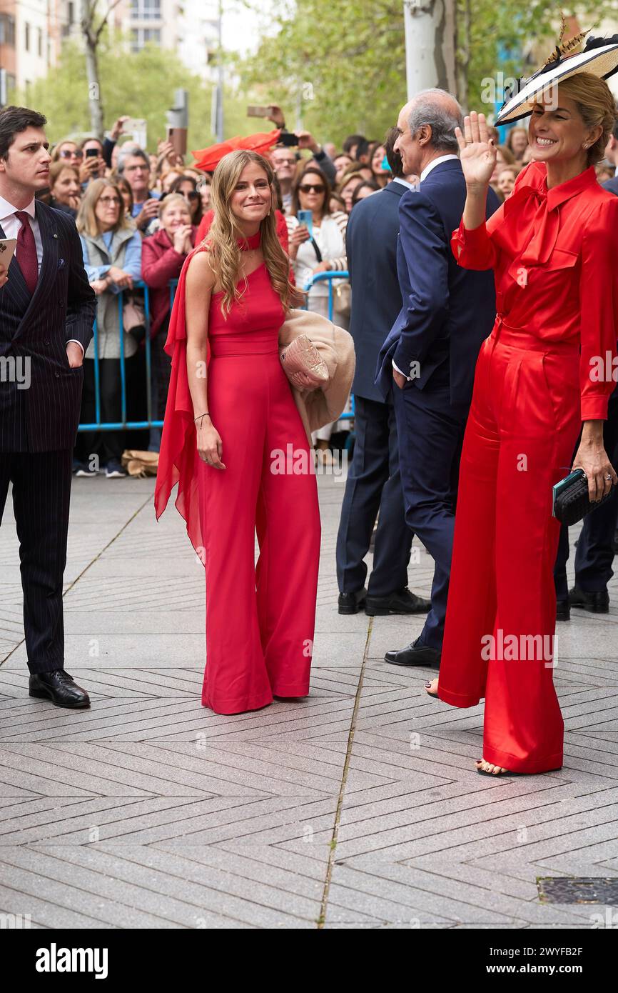 Madrid. Spain. 20240406, Beatriz Fanjul leaves after the wedding of ...