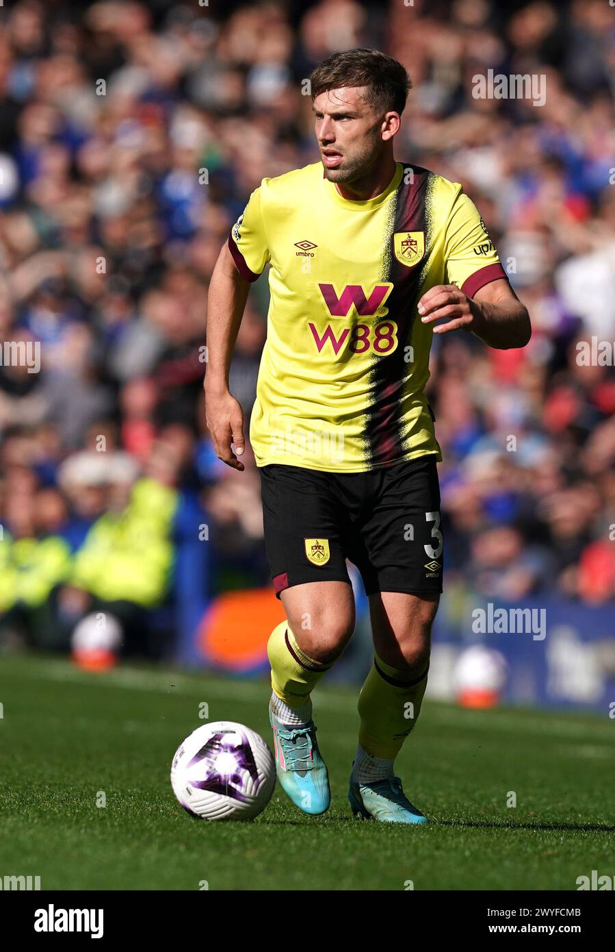 Burnley's Charlie Taylor in action during the Premier League match at ...