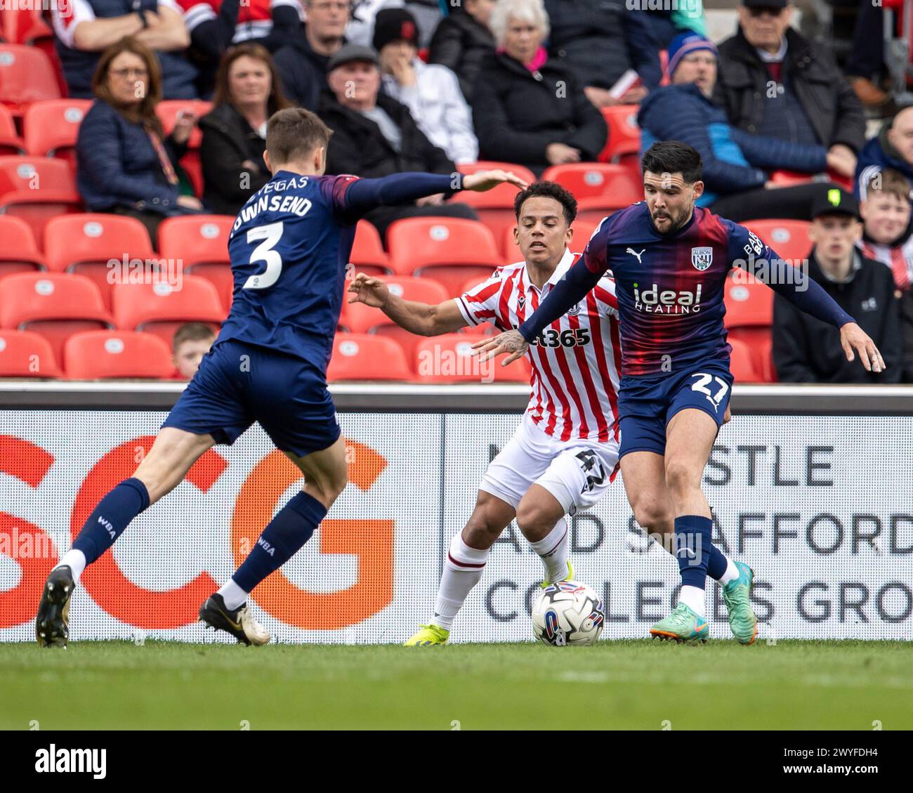 6th April 2024; Bet365 Stadium, Stoke, Staffordshire, England; EFL ...