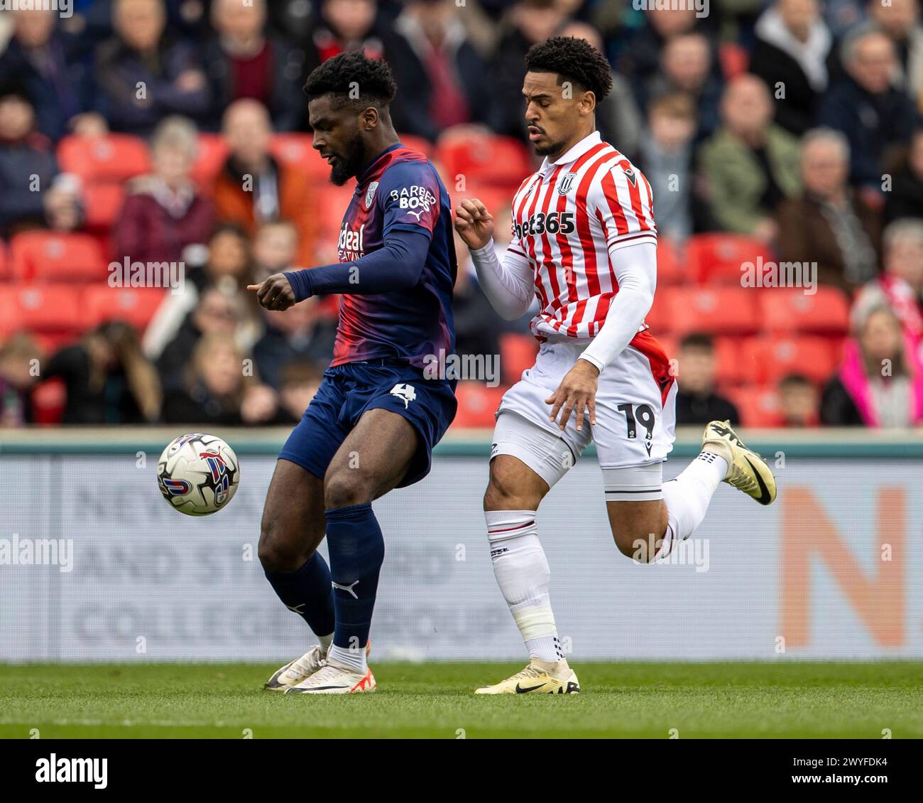 6th April 2024; Bet365 Stadium, Stoke, Staffordshire, England; EFL ...