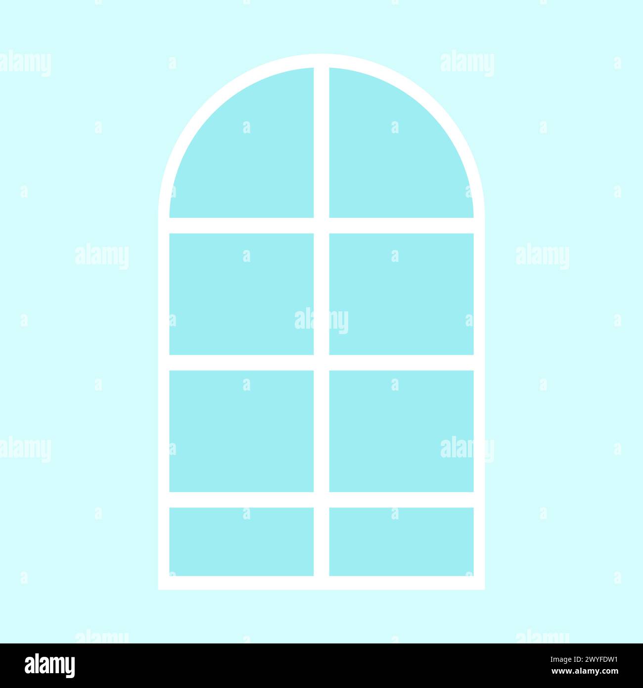 Castle detail window Stock Vector Images - Alamy