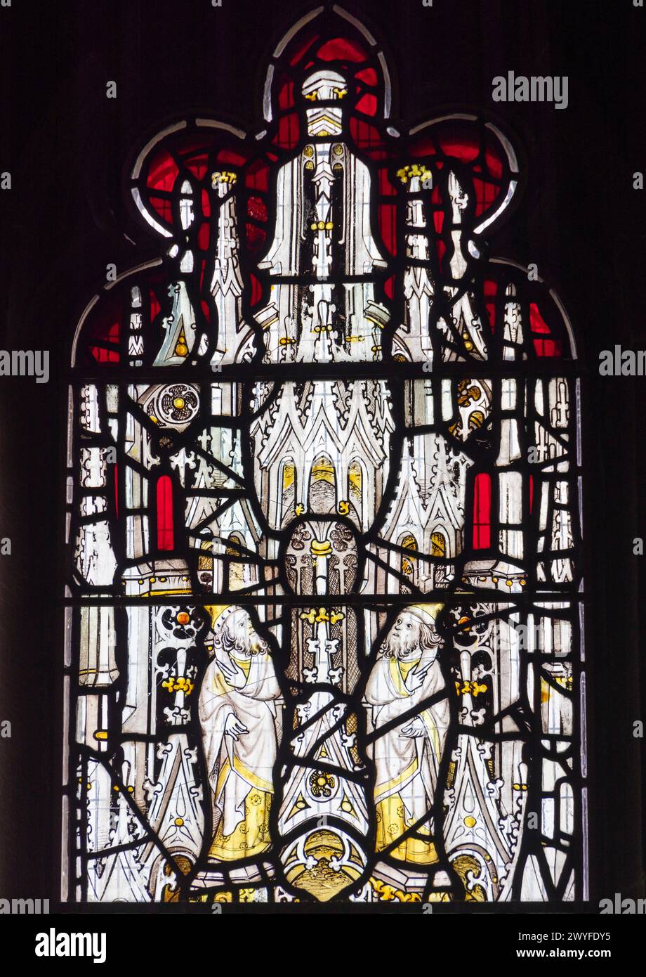 stained glass windows, All Saints North Street church, York, England ...