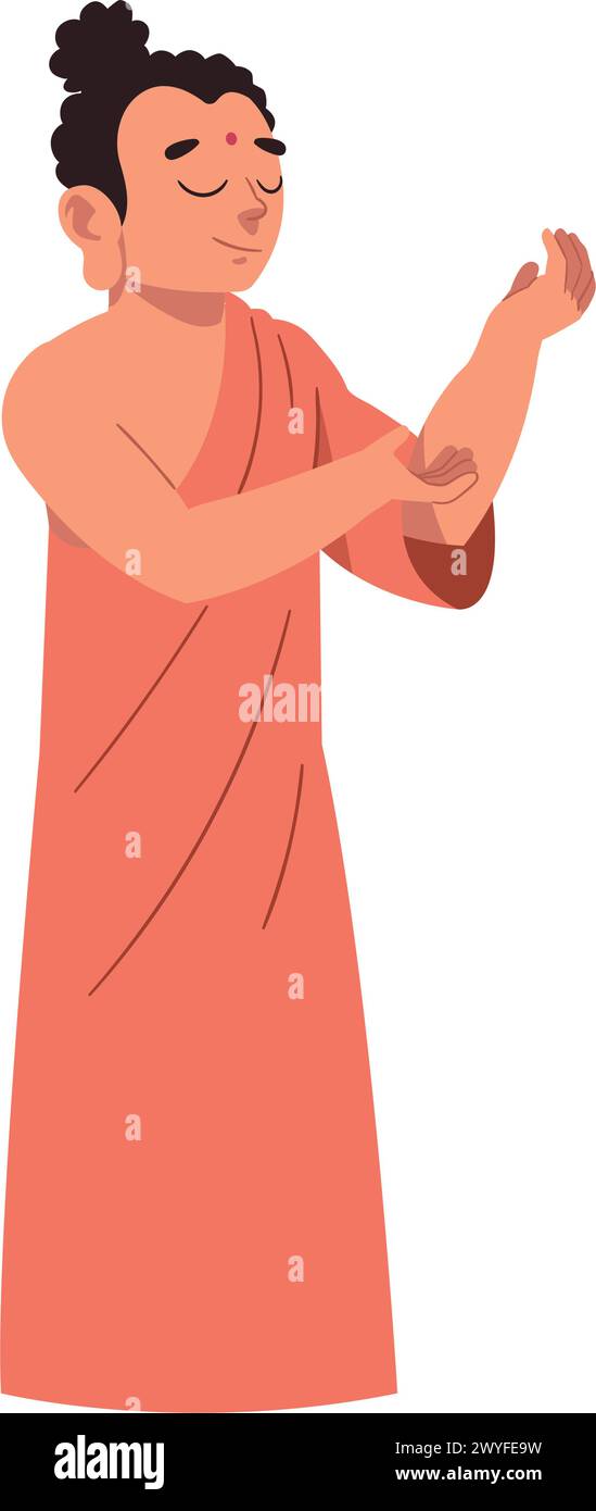 waisak buddhist character Stock Vector Image & Art - Alamy