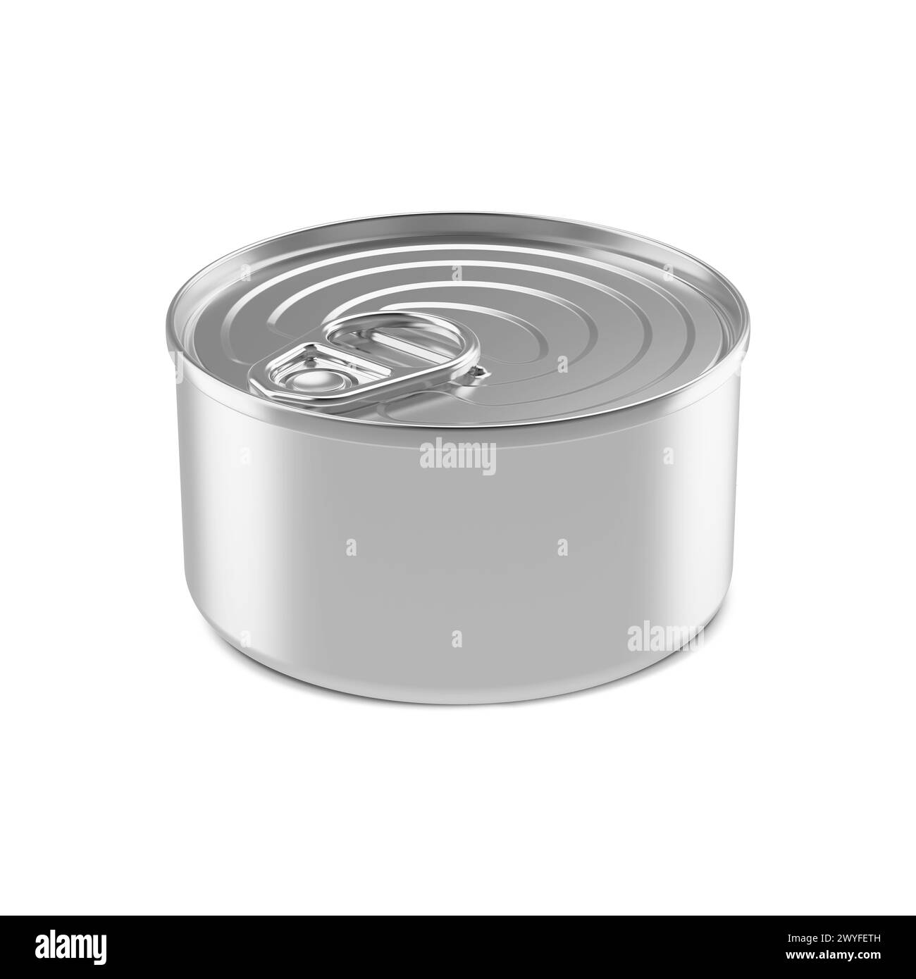 Empty canned fish tin Black and White Stock Photos & Images - Alamy