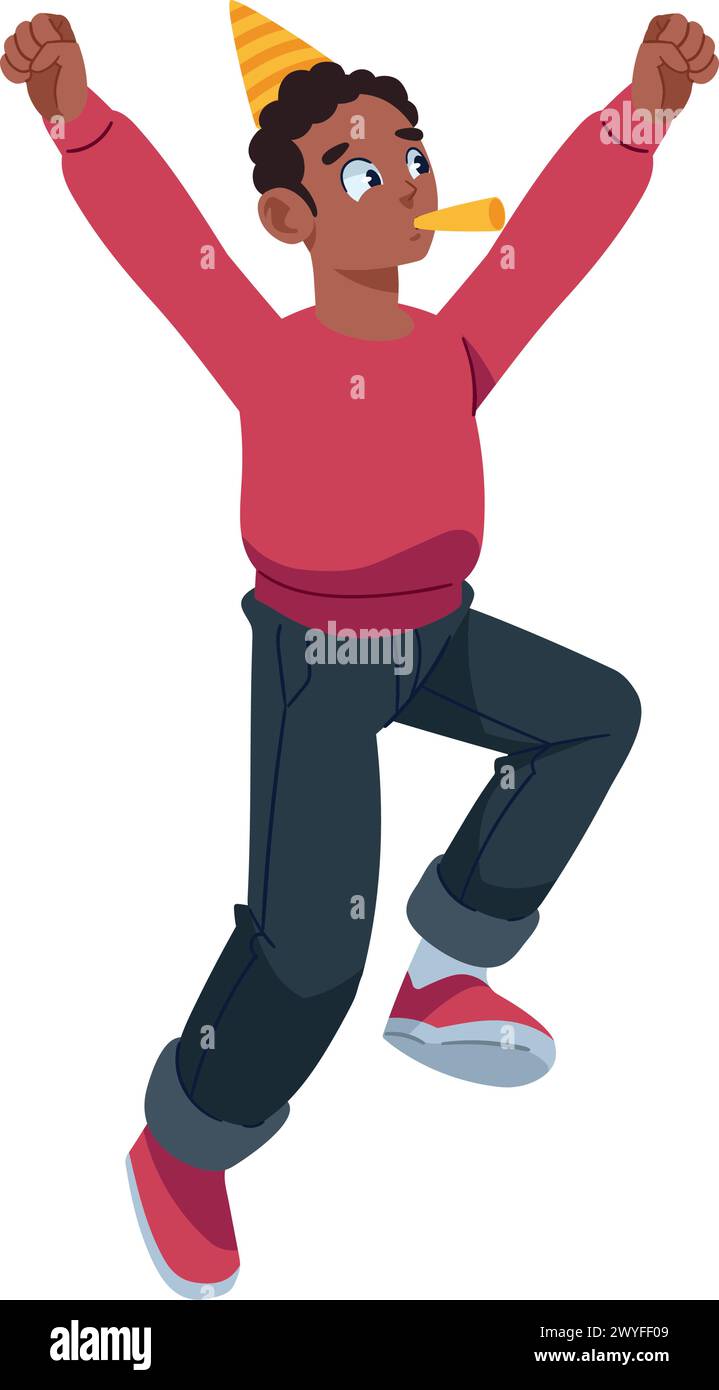 birthday man celebrating Stock Vector Image & Art - Alamy