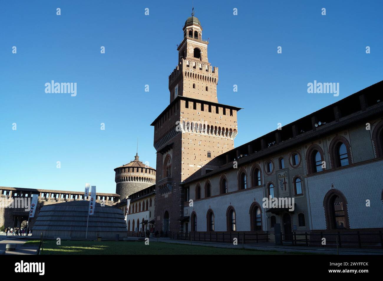 Gate sforza castle castello hi-res stock photography and images - Alamy