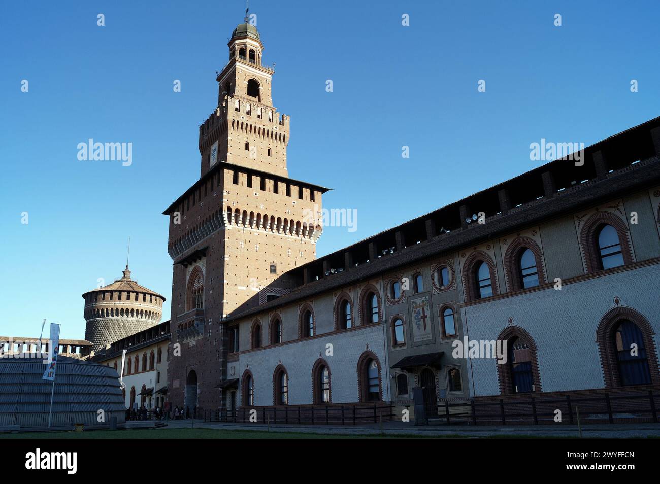 Gate sforza castle castello hi-res stock photography and images - Alamy