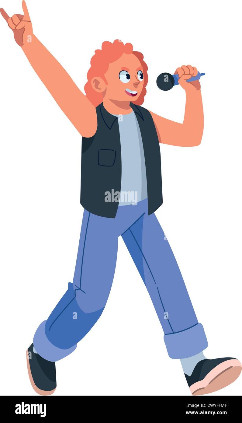Heavy metal vocalist Cut Out Stock Images & Pictures - Alamy