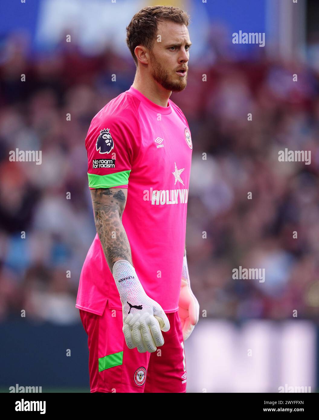 Brentford goalkeeper Mark Flekken during the Premier League match at ...