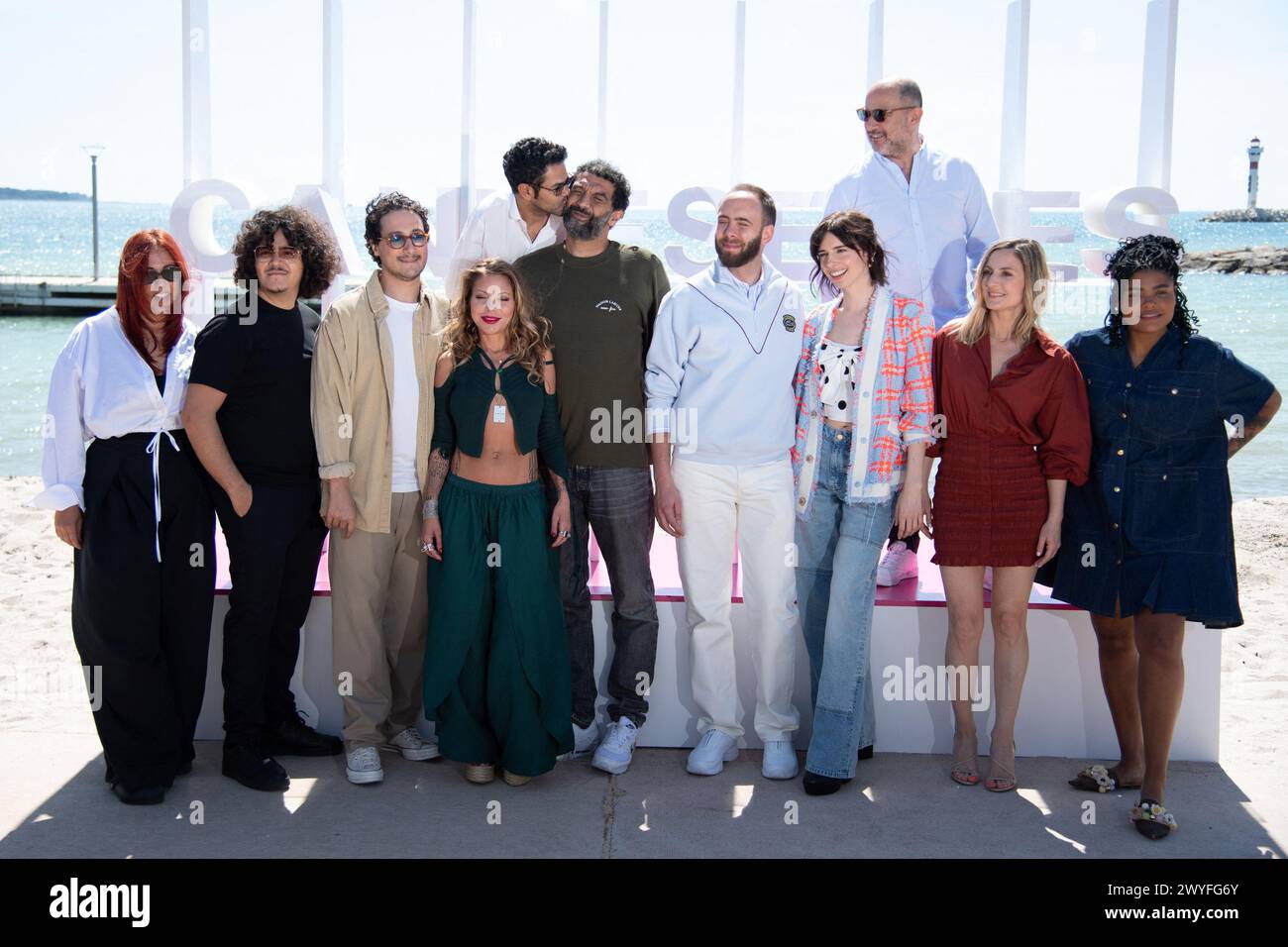 Cannes, France. 06th Apr, 2024. Alexandra Roth, Brahim Bouhlel, Samuel ...