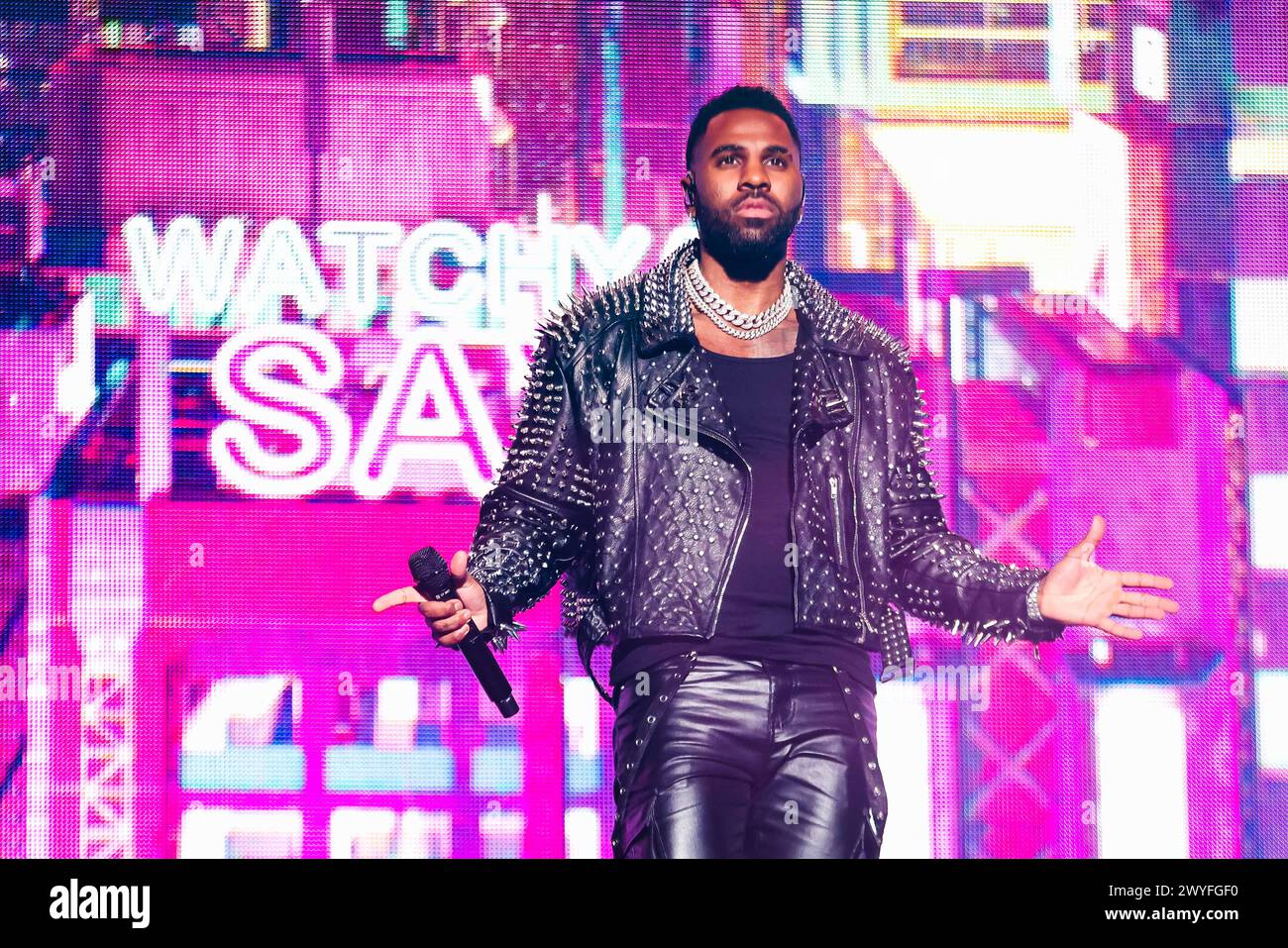 Milan, Italy. 27th Mar, 2024. Jason Derulo is performing live during ...