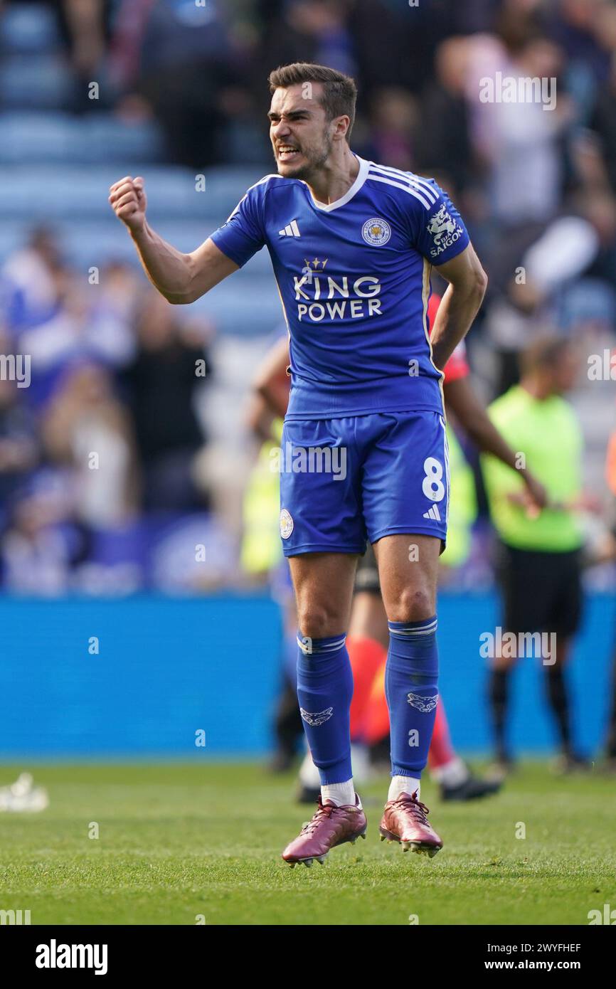 Leicester City's Harry Winks gestures after the Sky Bet Championship ...