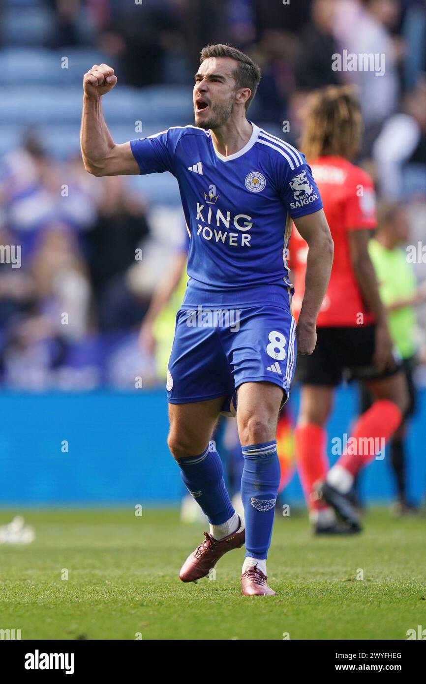 Leicester City's Harry Winks gestures after the Sky Bet Championship ...
