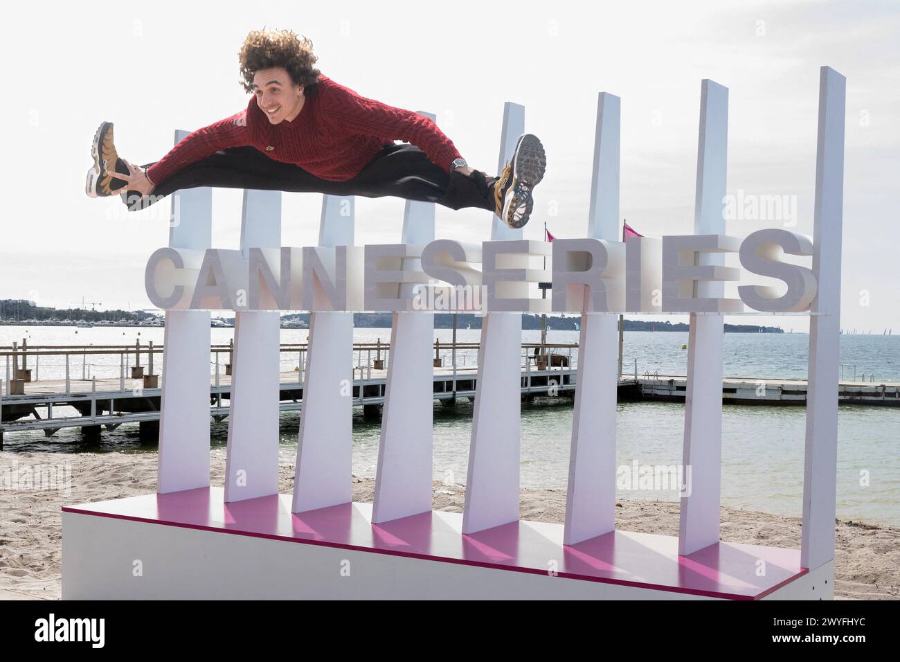 Cannes, France. 06th Apr, 2024. Tim Rousseau attends the "Plus Belle La ...